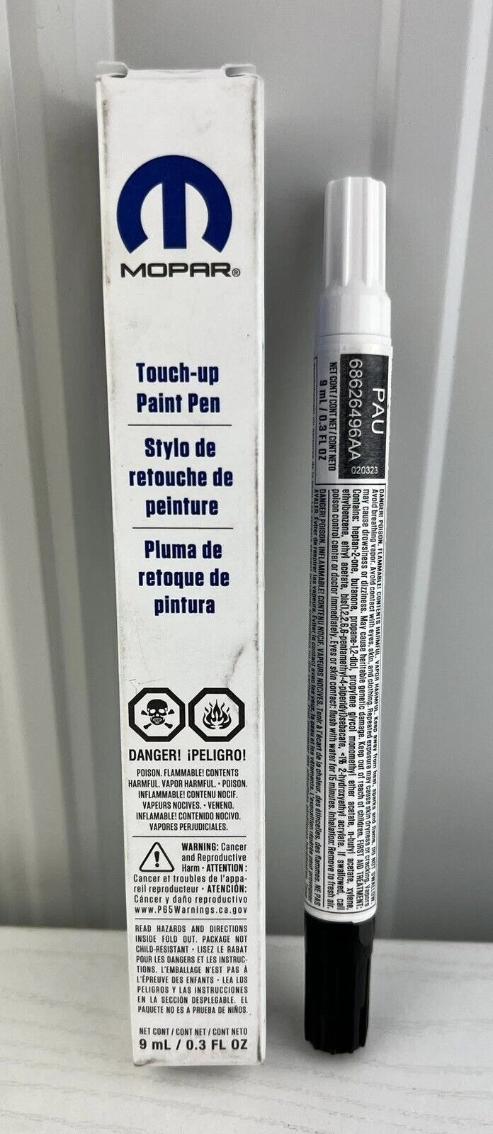 Genuine Mopar Touch-Up Paint Pen PAU Granite Crystal Metallic 68626496
